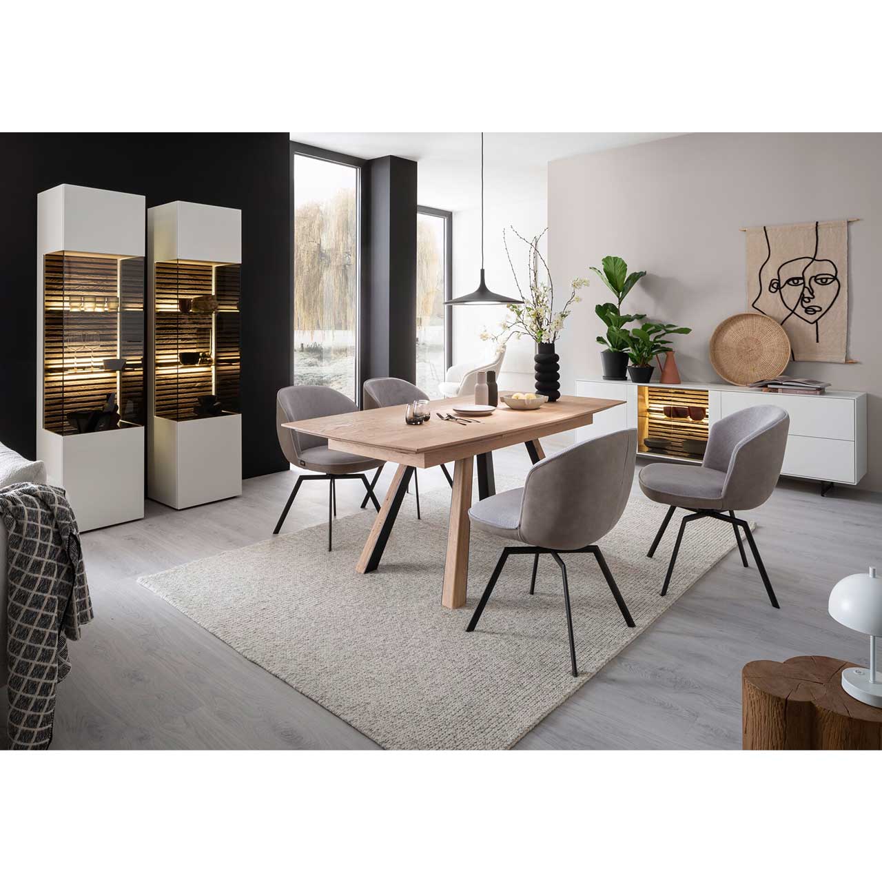 HartmannSchöner Wohnen YONNA - Standvitrine 8350-0051W.li