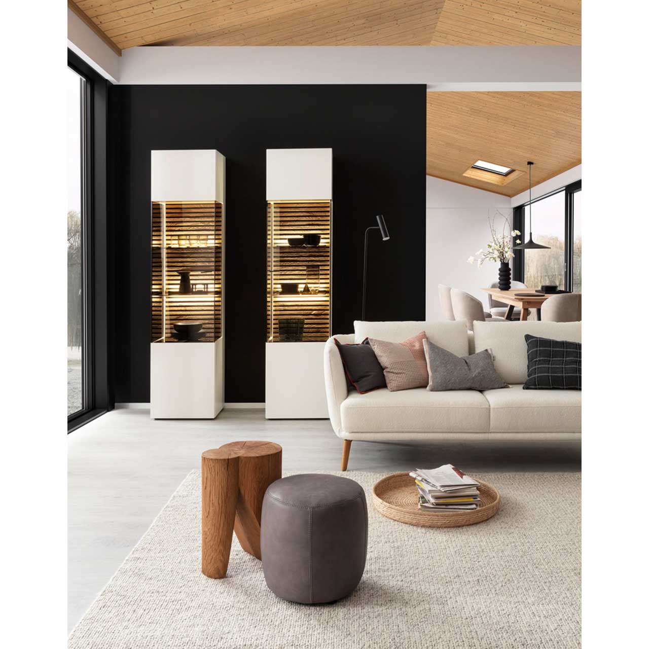 HartmannSchöner Wohnen YONNA - Standvitrine 8350-0051W.li